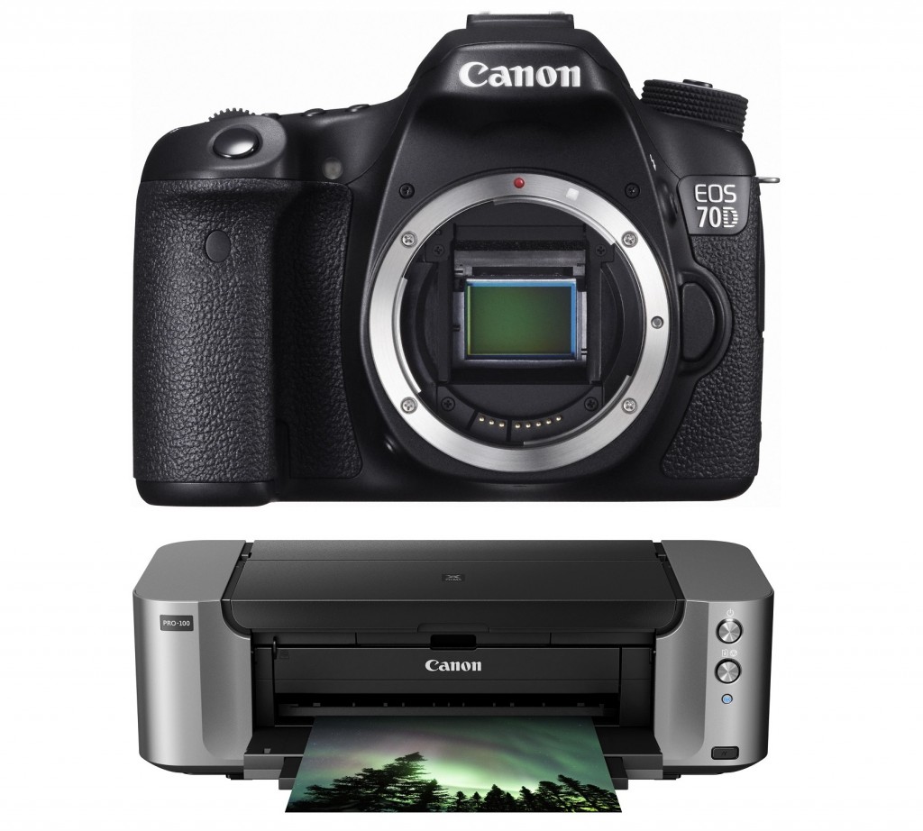 EOS 70D + PIXMA Pro-100 Printer + Bonuses for $1151 at BuyDig | Canon ...