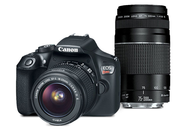Hot: Refurbished Rebel T6 + 18-55 + 75-300 for $249 at Canon Store ...