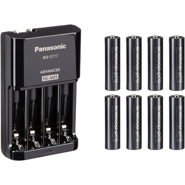 Panasonic CC17 Charger with 8 Eneloop Pro Batteries | Canon Camera and ...